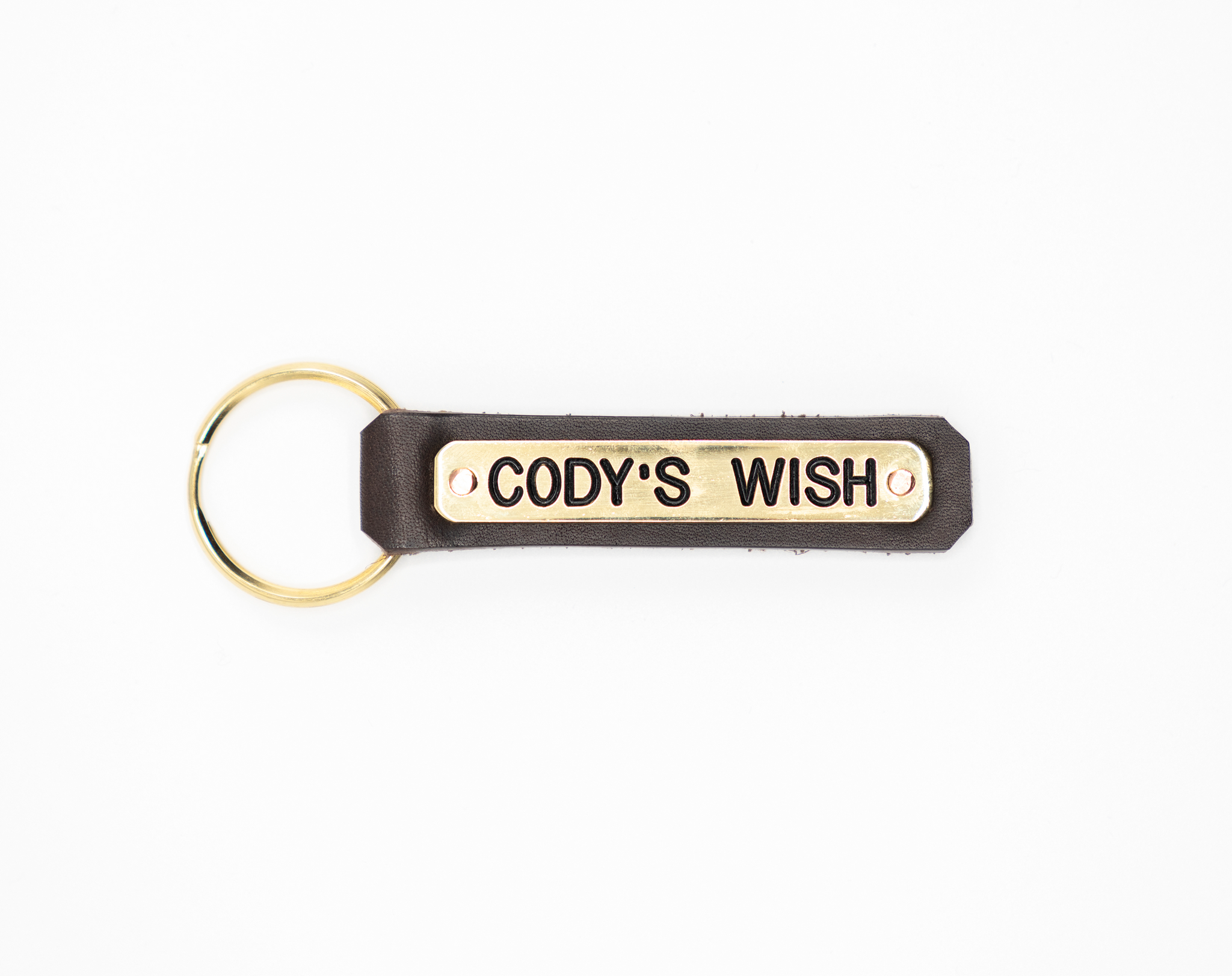 Leather Nameplate Keychain – Godolphin America